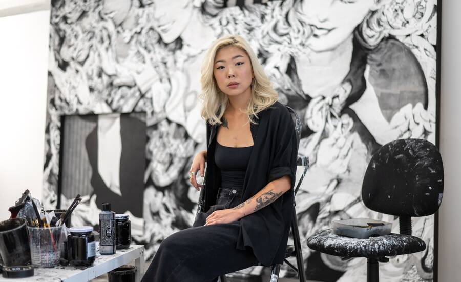 Anna Park releases her debut lithograph Look, look., 2024 – Phaidon